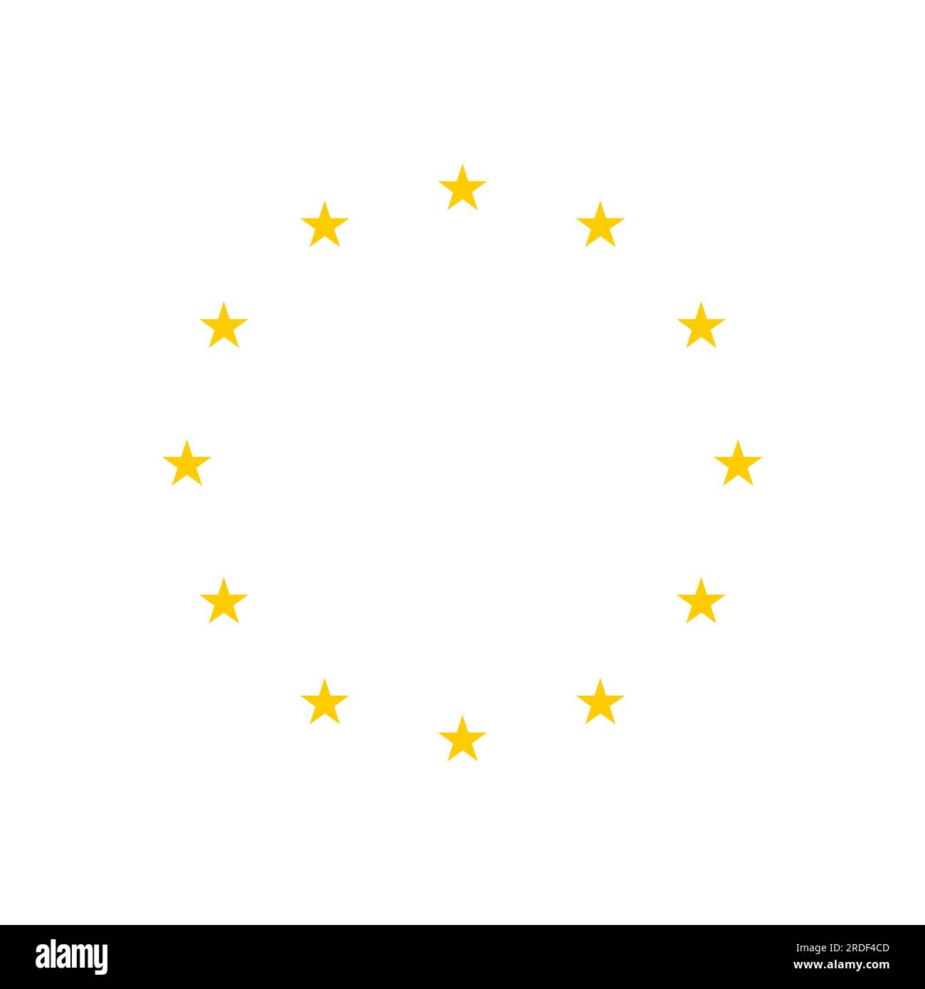 European Union stars symbol. Twelve stars isolated on white. Europe ...
