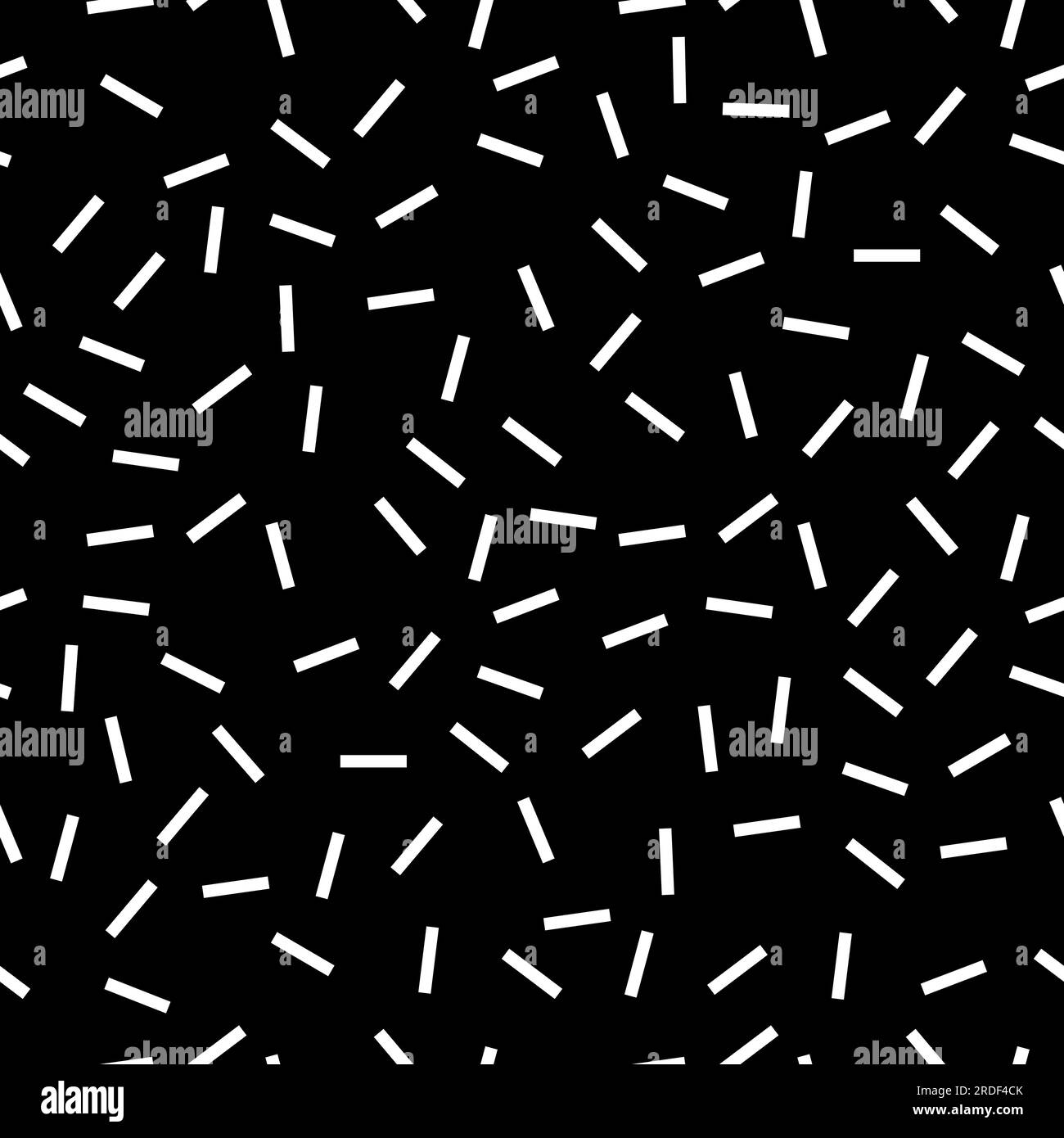 Abstract dash confetti pattern. Minimal seamless vector chaotic dashes ...