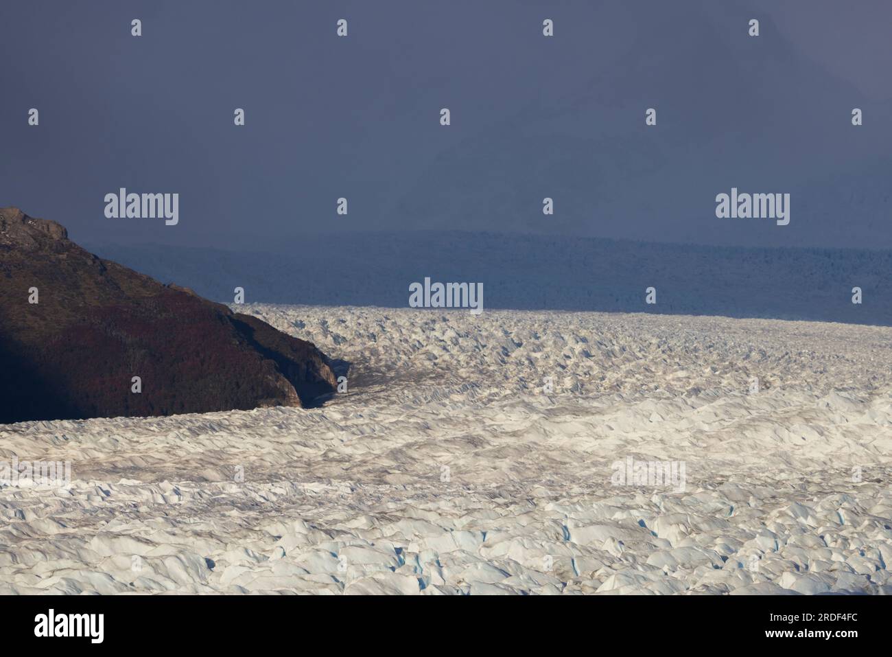 ice glacier fields with the first lights Stock Photo - Alamy