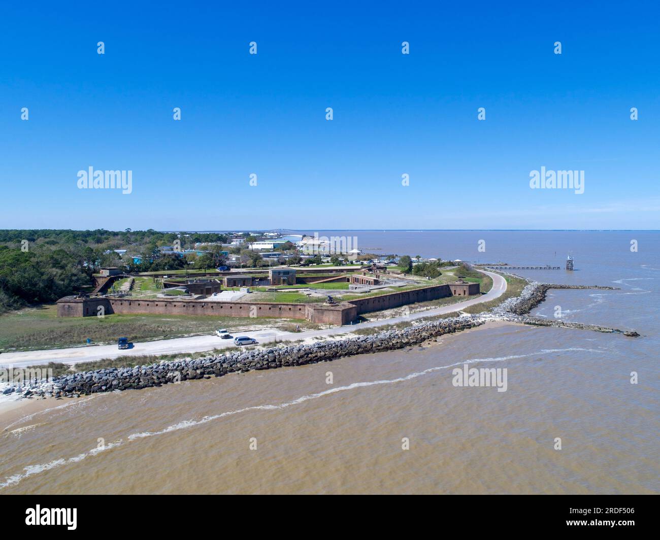 Fort Gaines at Dauphin Island, Alabama Stock Photo - Alamy
