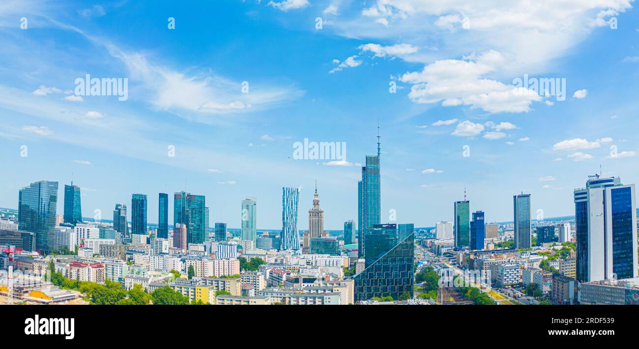 Warsaw architecture panorama hi-res stock photography and images - Alamy