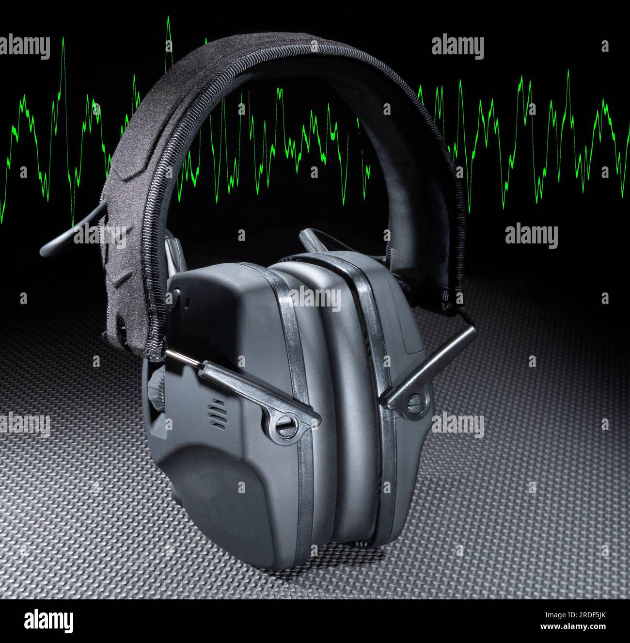 Hearing protection headset made for shooting and construction with ...