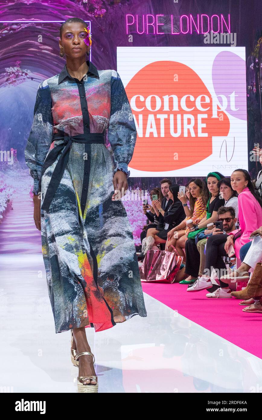 Pure London Fashion Catwalk Event/runway July 2023 - Kensington Olympia ...