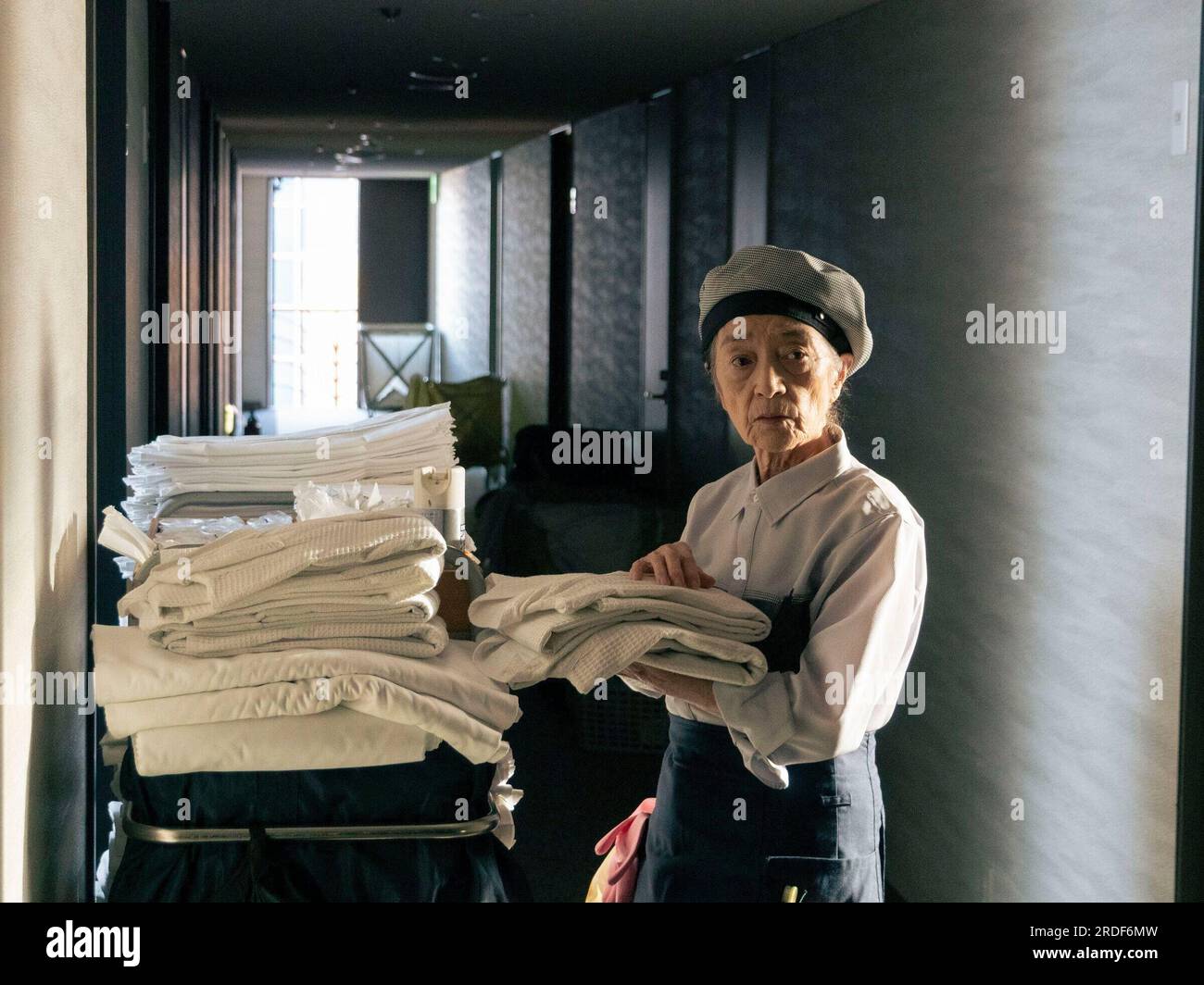 CHIEKO BAISHO in PLAN 75 (2022), directed by CHIE HAYAKAWA. Credit: Happinet Phantom Studios ...