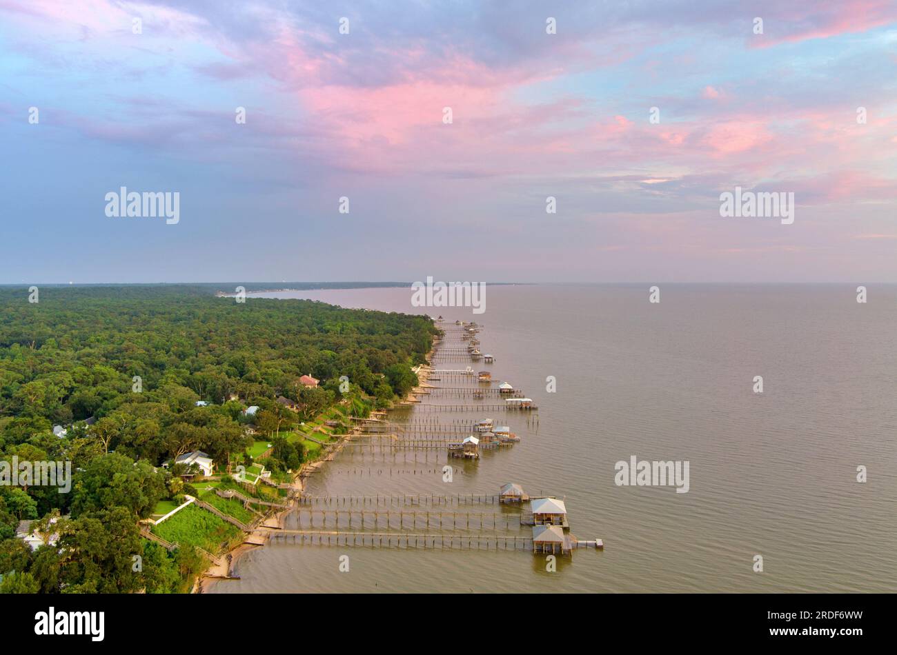 Aerial view sunset in fairhope hi-res stock photography and images - Alamy