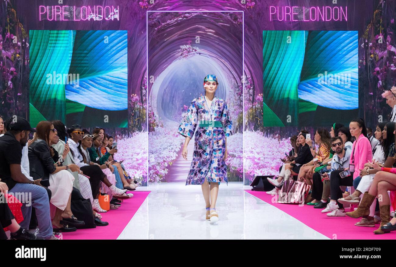 Pure London Fashion Catwalk Event/runway July 2023 - Kensington Olympia ...