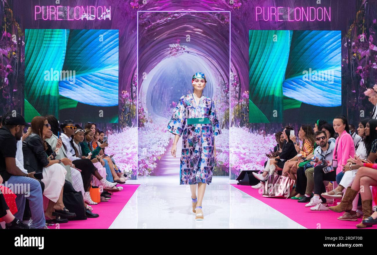 Pure London Fashion Catwalk Event/runway July 2023 - Kensington Olympia ...