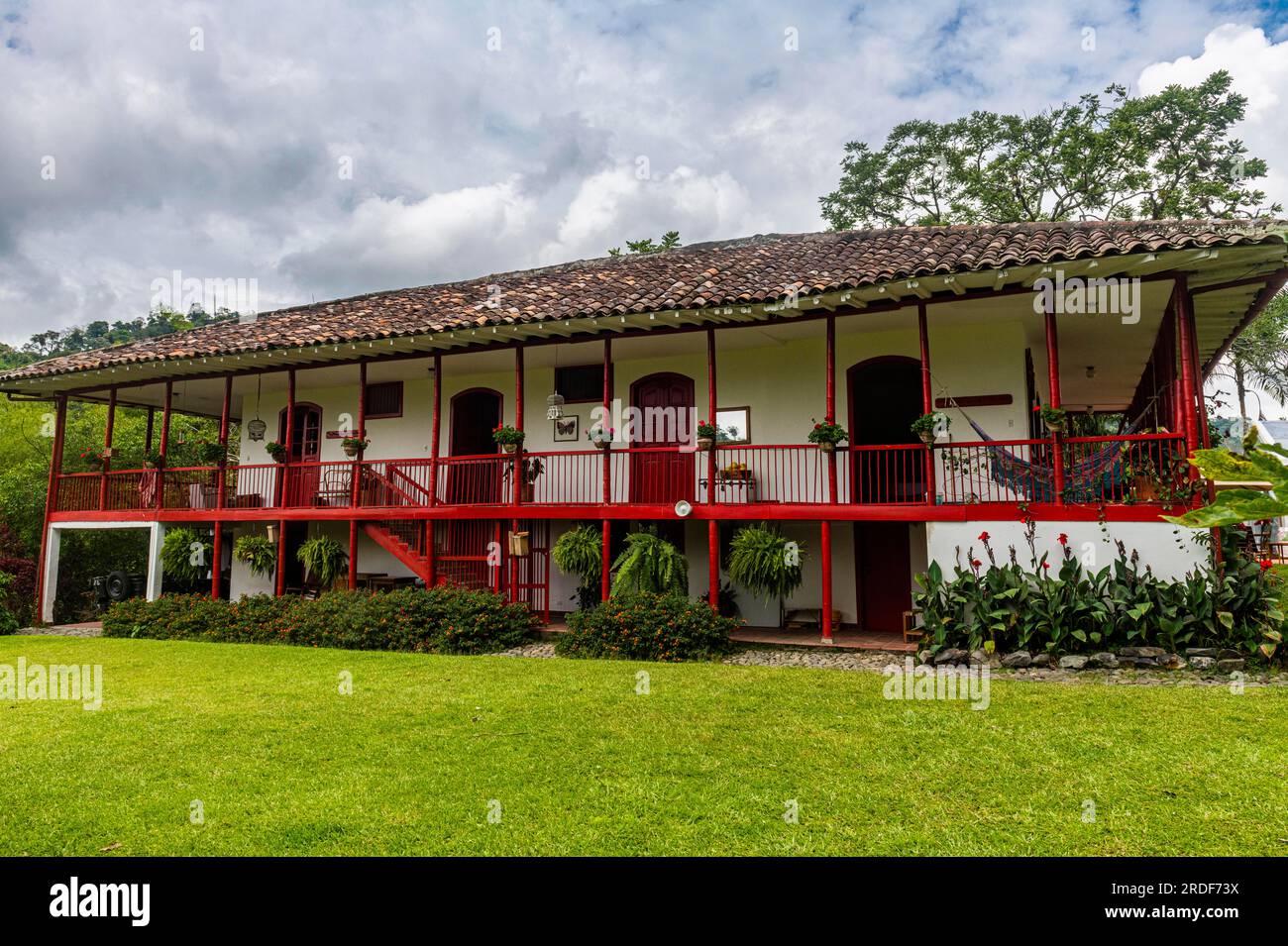 Old hacienda, Coffee farm Hacienda Venecia, Zona Cafetera, Colombia ...