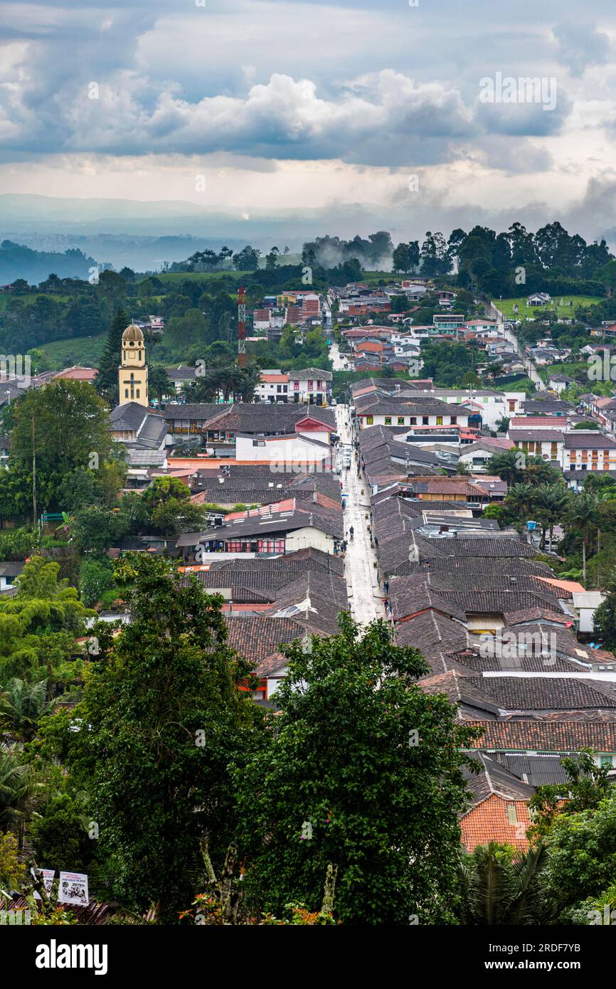 Overlook over Salento, Unesco site coffee cultural landscape, Salento ...