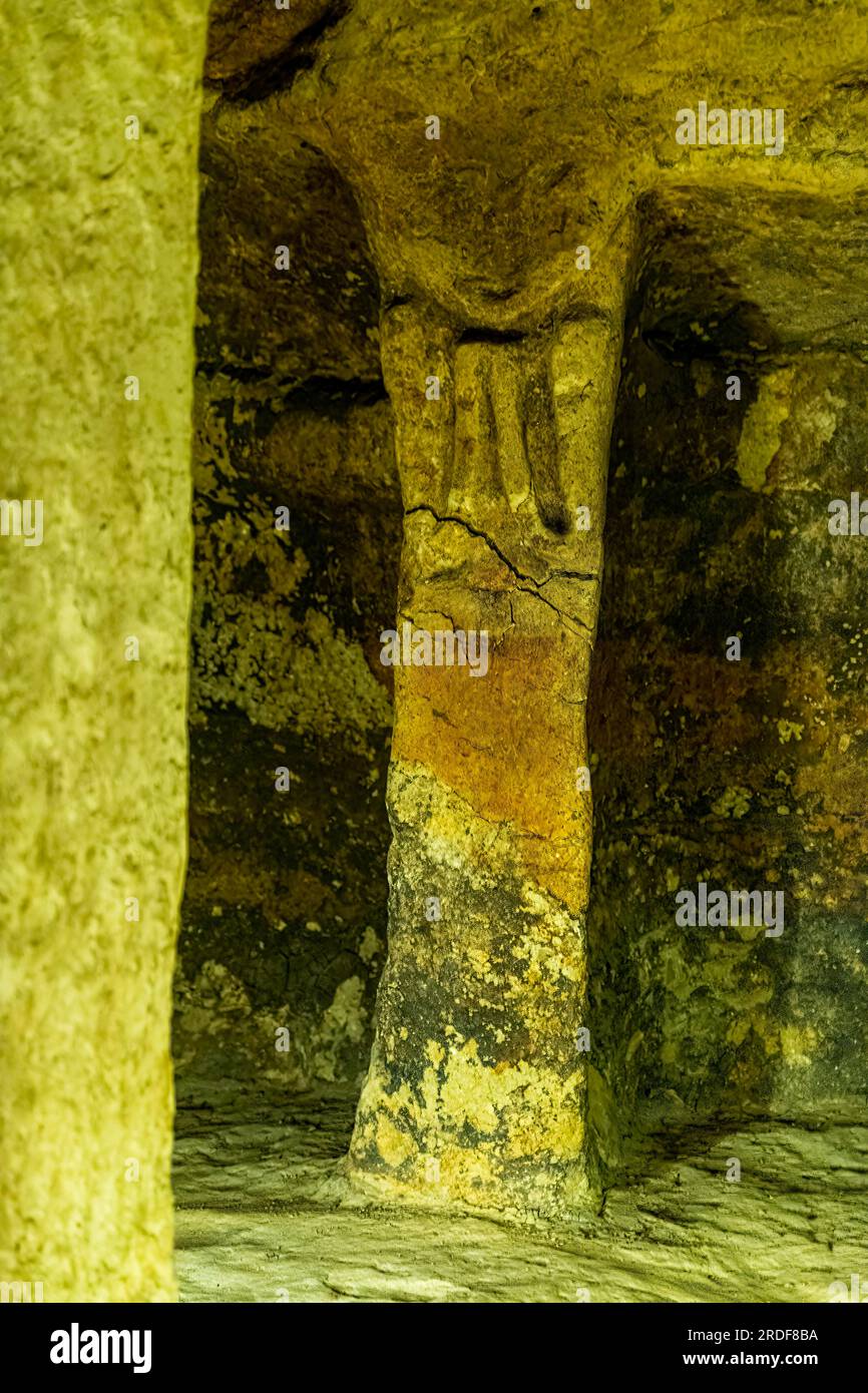Pre-Columbian hypogea or tombs, Unesco world heritage site ...