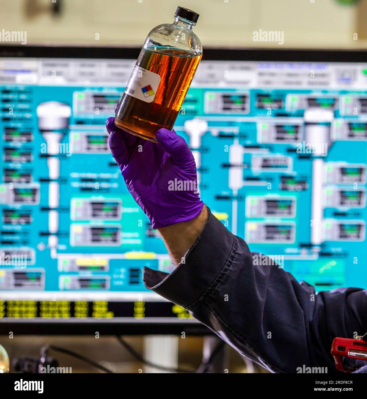 Energy lab for testing refining products Stock Photo - Alamy