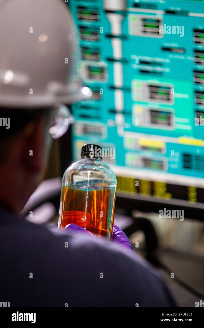 Energy lab for testing refining products Stock Photo - Alamy
