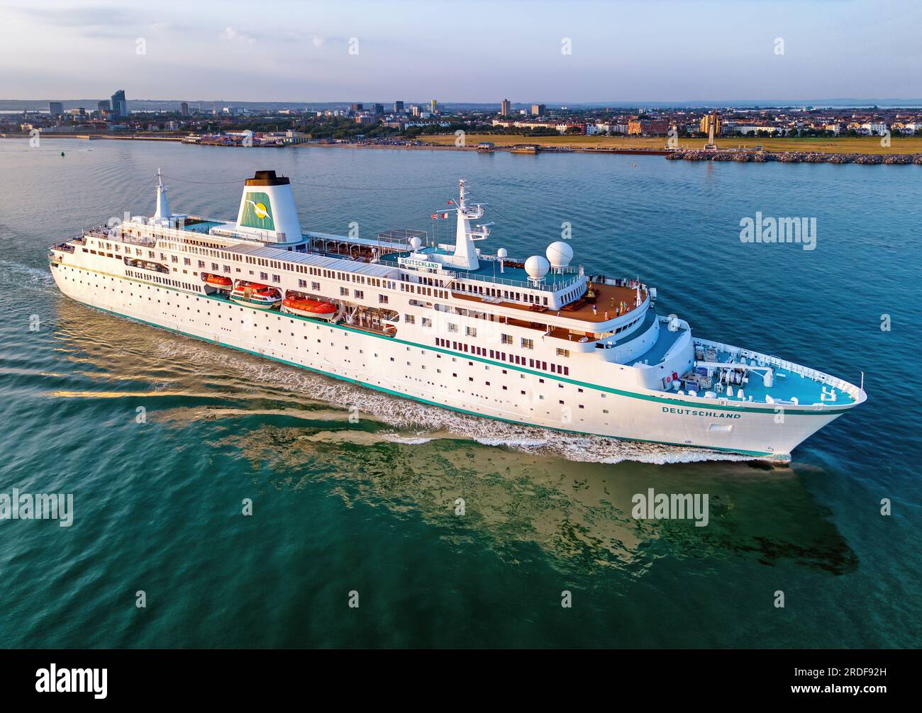 Deutschland is a cruise ship operated by the German company Phoenix ...