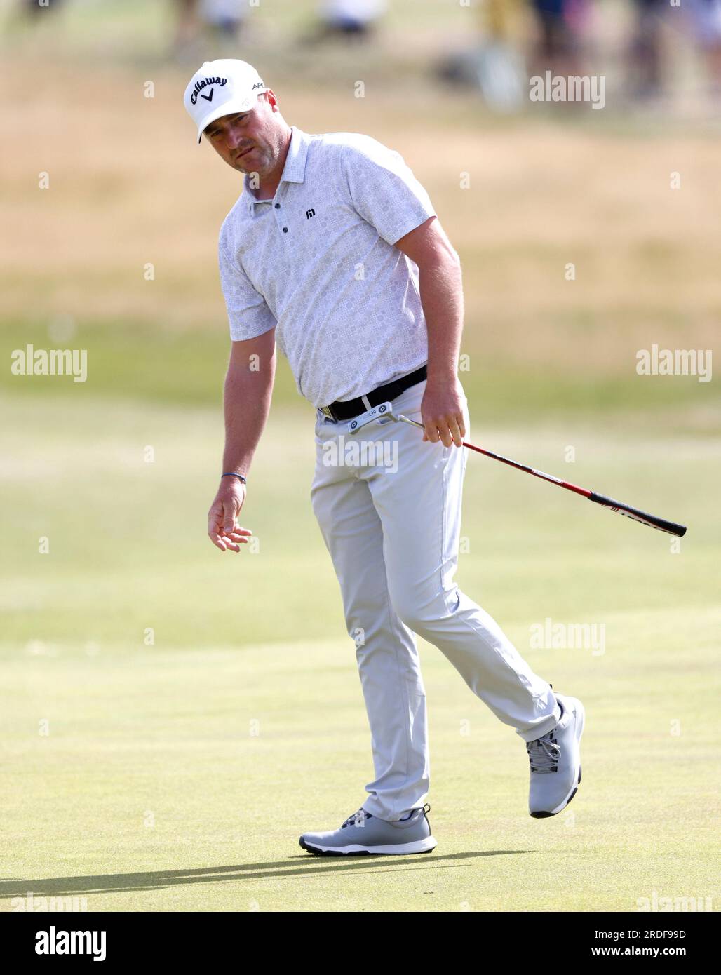 Scotland's Marc Warren putts on the 1st green during day two of The ...