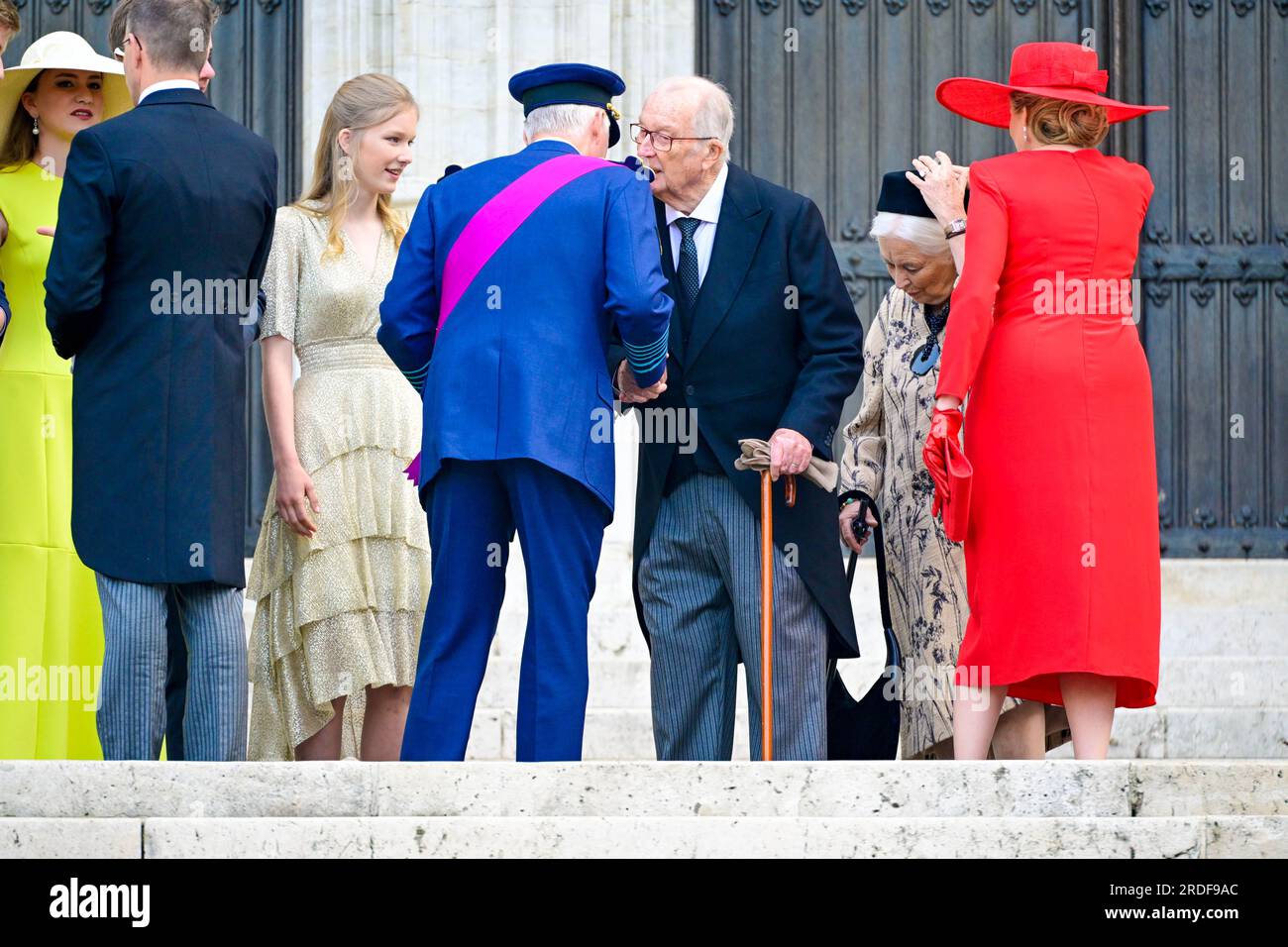 Brussels, Belgium. 21st July, 2023. King Philippe, Filip of Belgium and ...