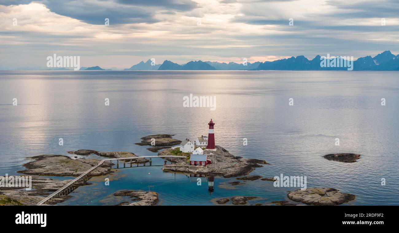 Tranoy lighthouse in hamaroy hi-res stock photography and images - Alamy