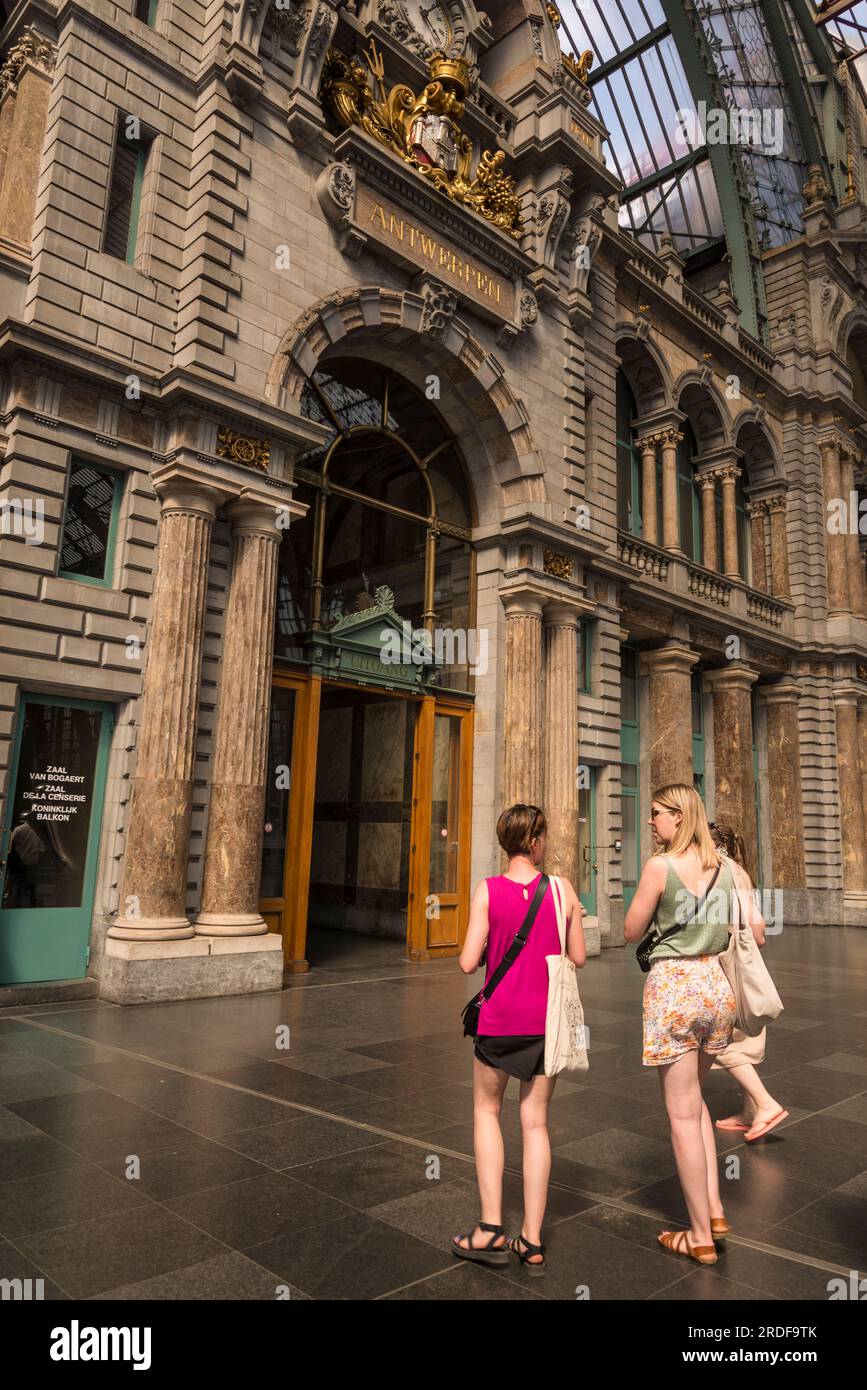 Antwerp's railway station, Antwerp-Central, one of the most beautiful ...