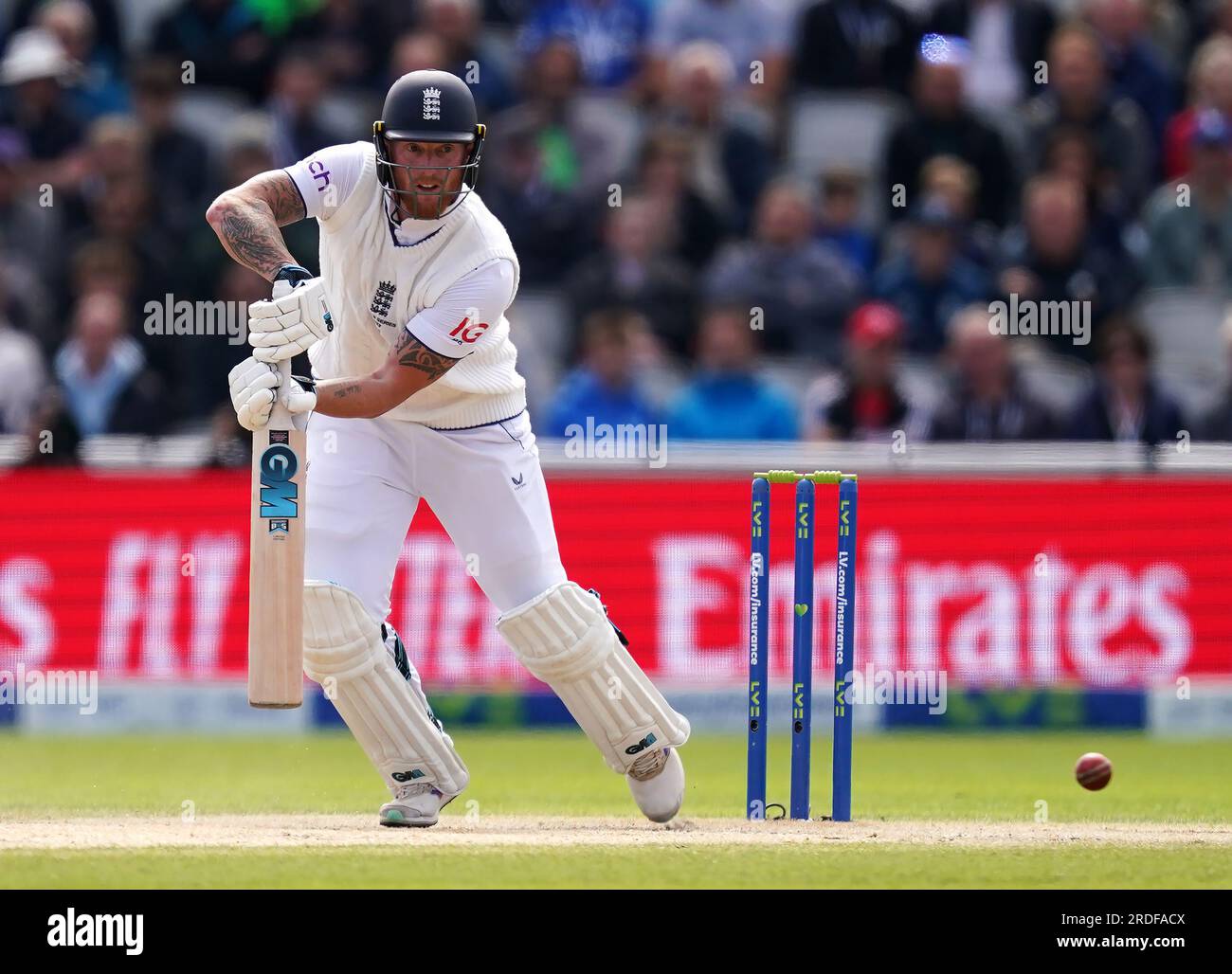 England's Ben Stokes batting on day three of the fourth LV= Insurance ...