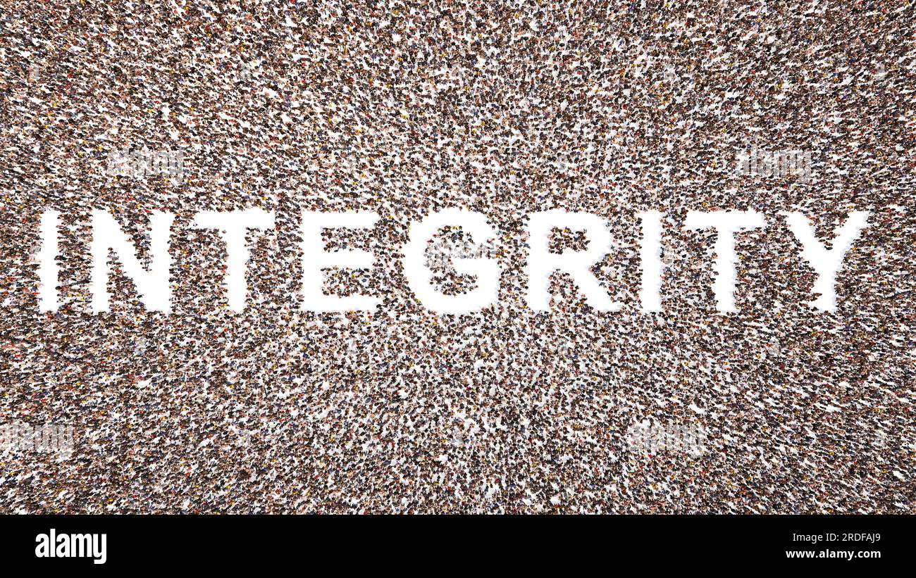 Concept conceptual large community of people forming the the word ...