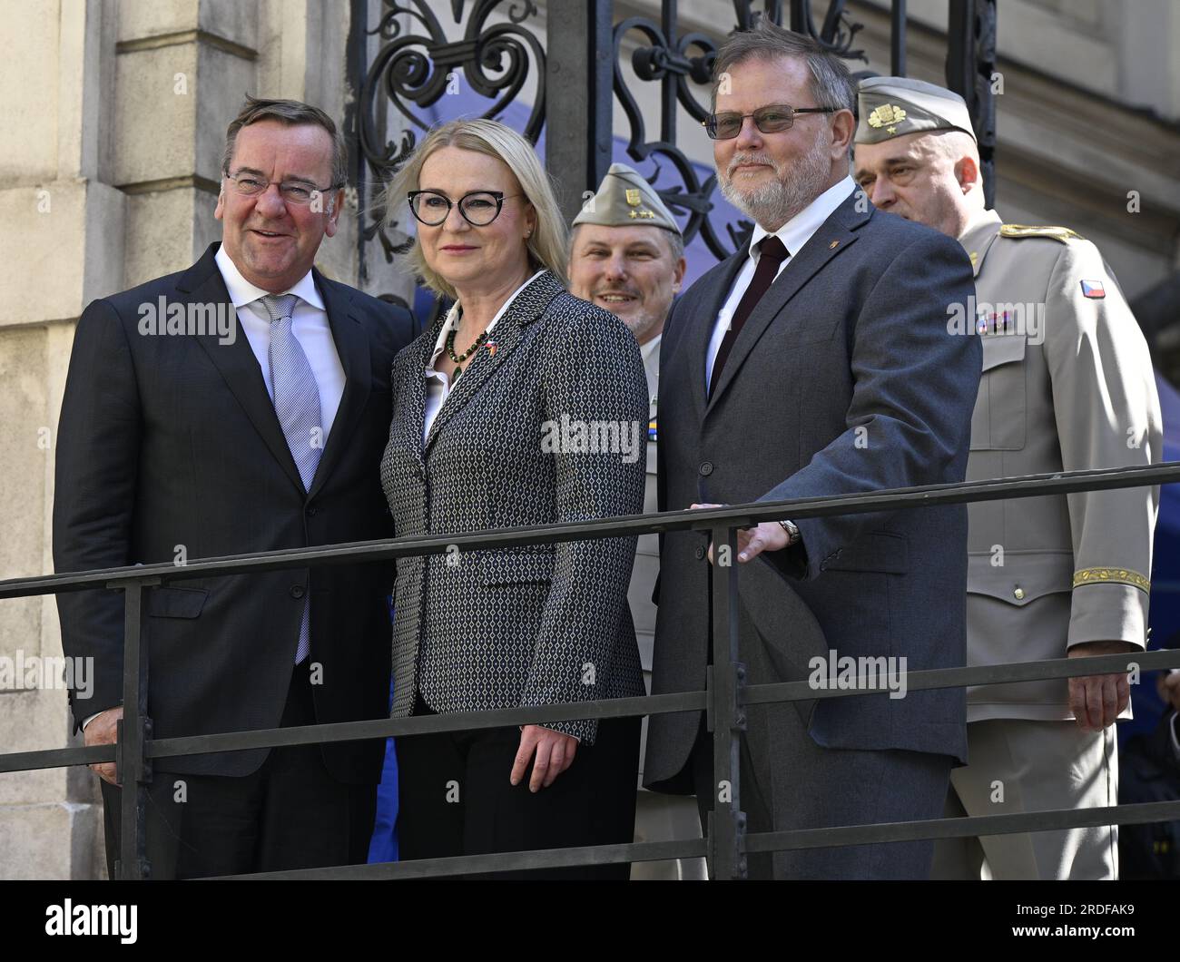 Prague, Czech Republic. 21st July, 2023. German Defence Minister Boris ...