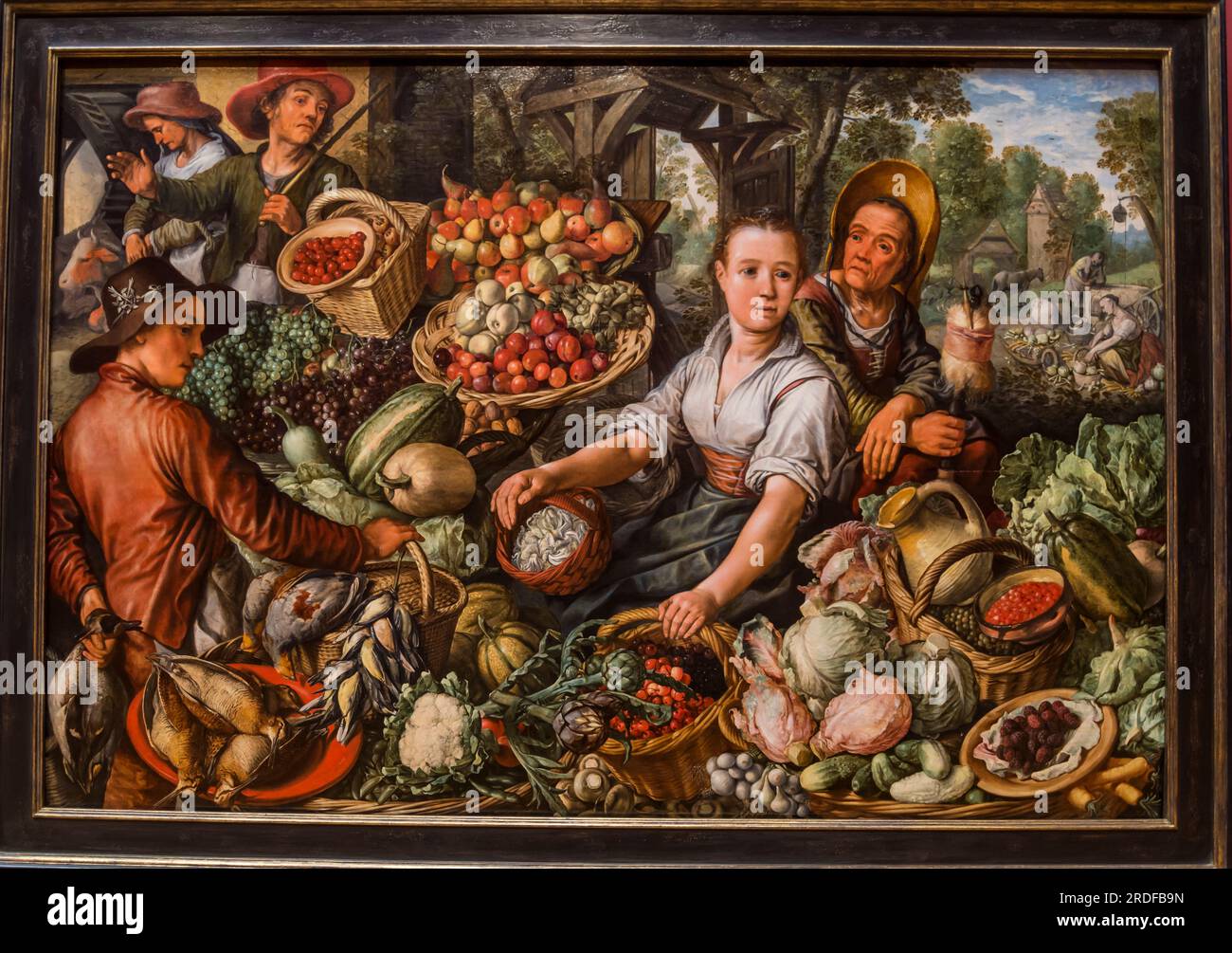 15th century market scene painting hi-res stock photography and images ...