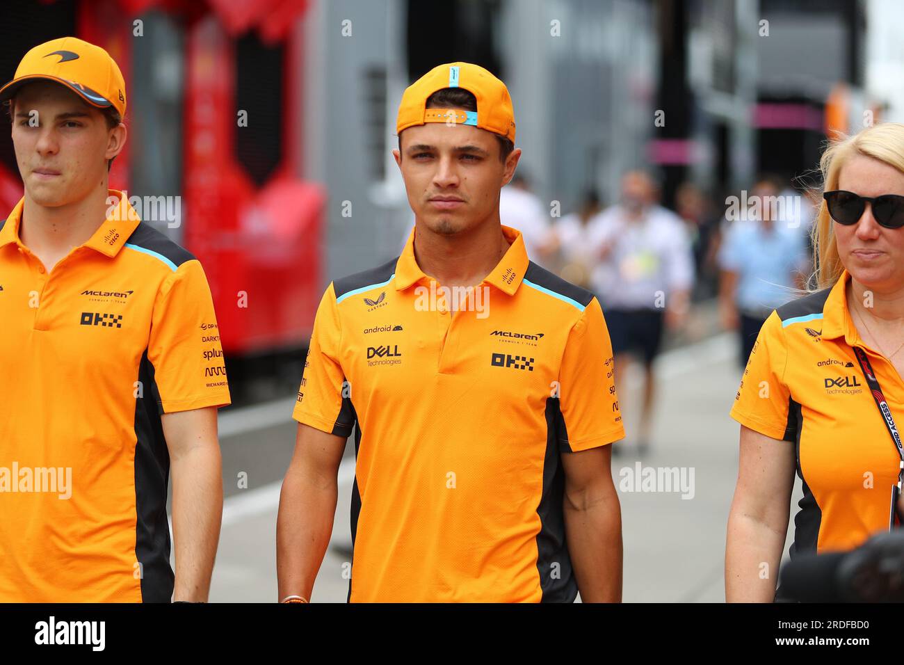 Lando Norris (GBR) McLaren MCL60 on Paddock, Friday Jul21, FORMULA 1 ...