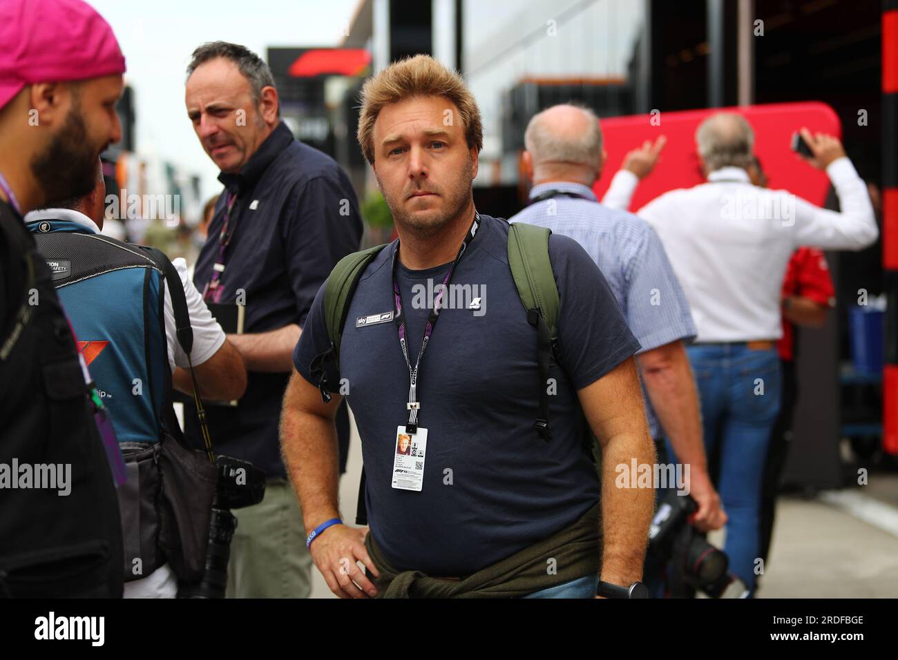 Davide Valsecchi (ITA) Sky tv presenter on Paddock, Friday Jul21 ...