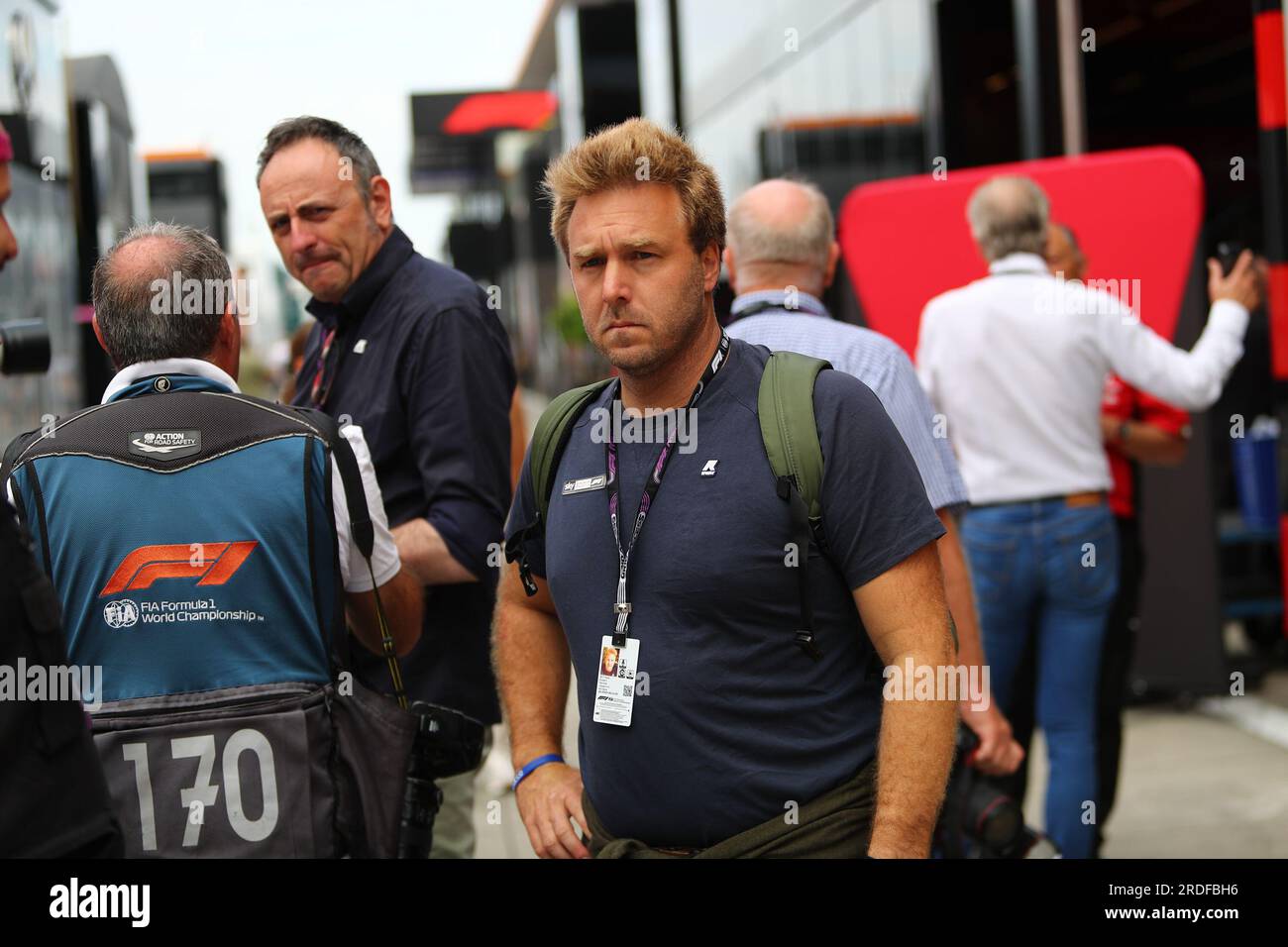 Davide Valsecchi (ITA) Sky tv presenter on Paddock, Friday Jul21 ...