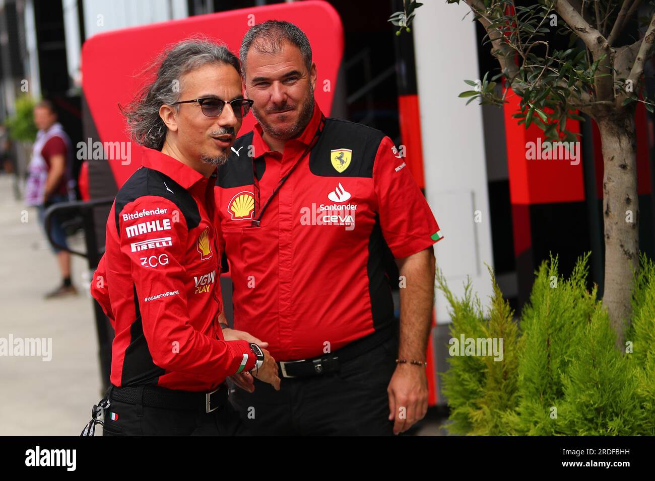 Laurent Meckies (FRA) Scuderia Ferrari Team Manager on Paddock, Friday ...