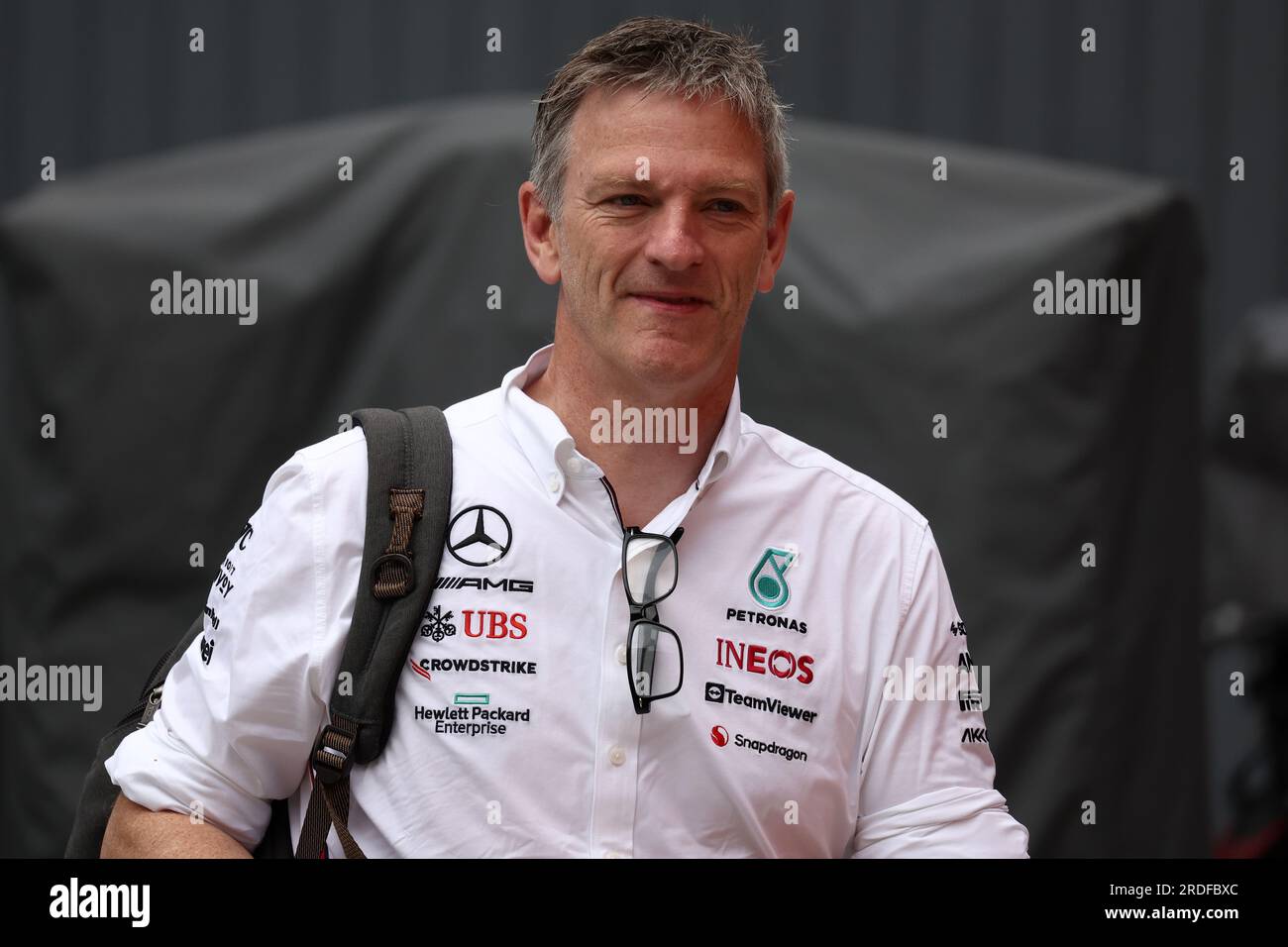 Mogyorod, Hungary. 21st July, 2023. James Allison of Mercedes AMG ...