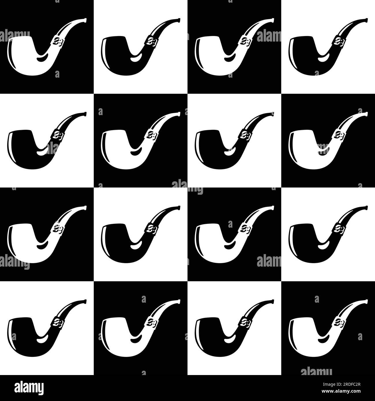 Smoking pipe seamless pattern. Pop Art vector illustration pattern ...