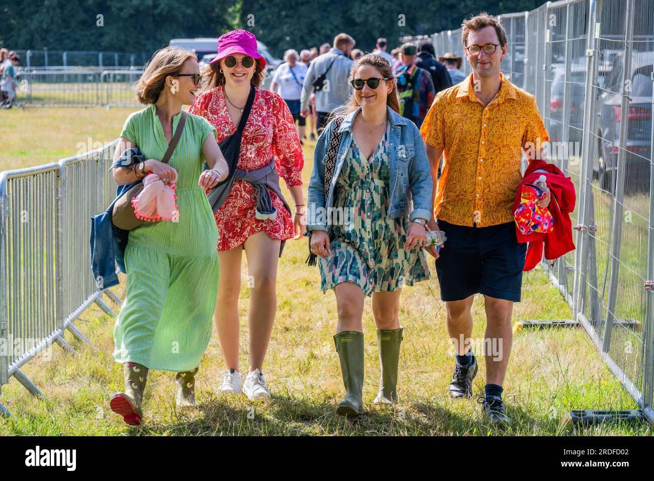 Henham Park, Suffolk, UK. 21st July, 2023. Day visitors and campers ...