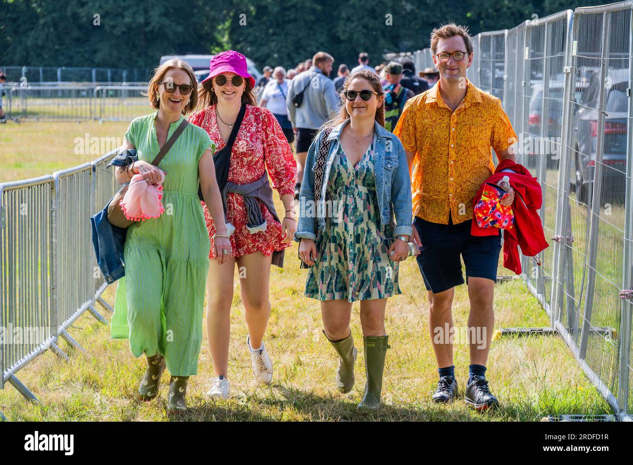 Henham Park, Suffolk, UK. 21st July, 2023. Day visitors and campers ...