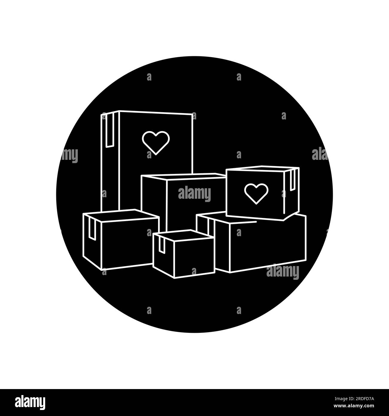 Man giving donation boxes Black and White Stock Photos & Images - Alamy