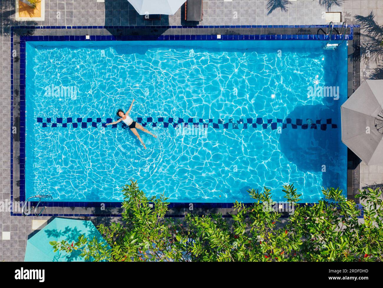 Female swimmer aerial hi-res stock photography and images - Alamy