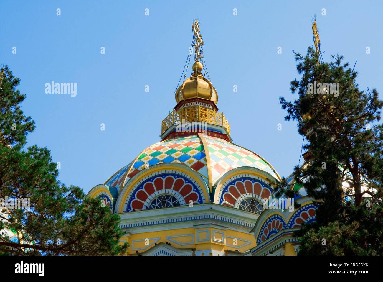 Dome of Cathedral, Glory memorial, Kazakhstan, Holy Ascension Cathedral ...