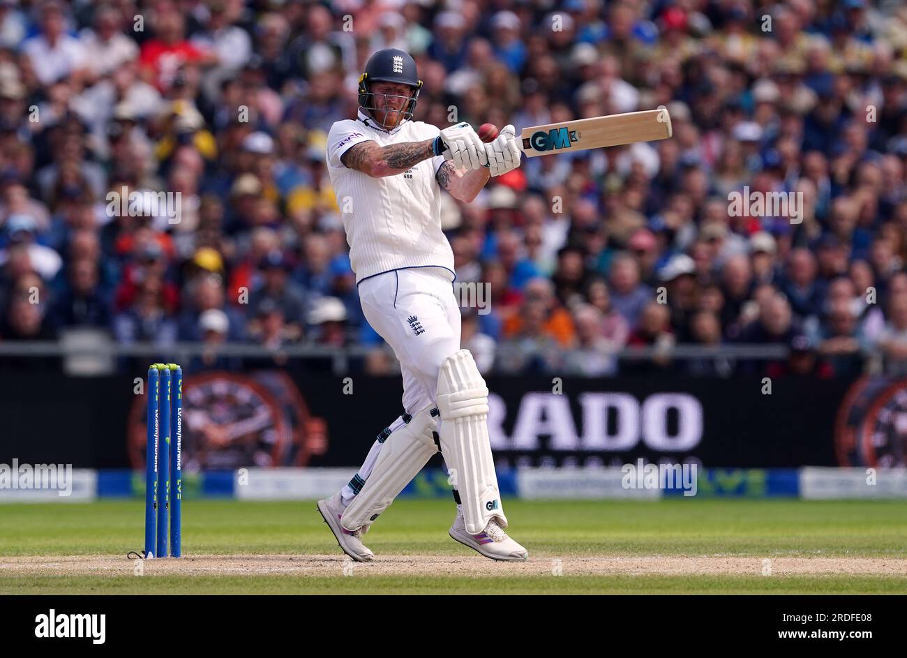 England's Ben Stokes batting on day three of the fourth LV= Insurance ...