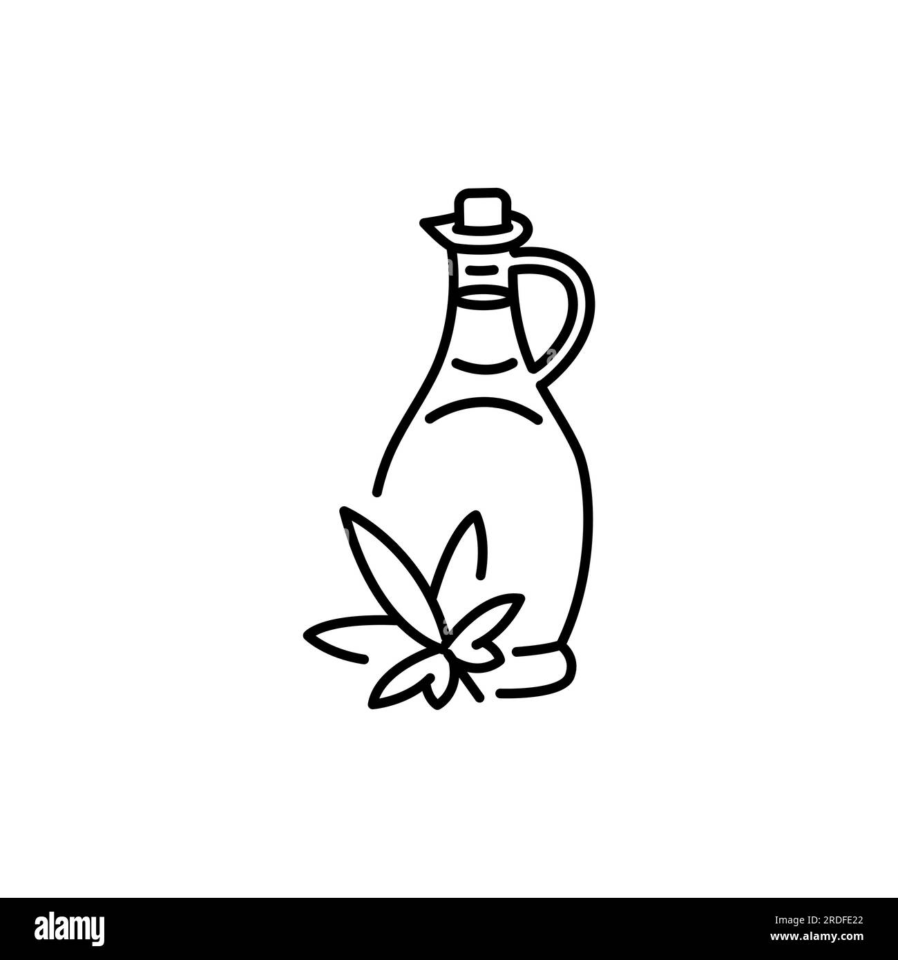 Marijuana oil black line icon. Narcotic substance. Alternative to ...
