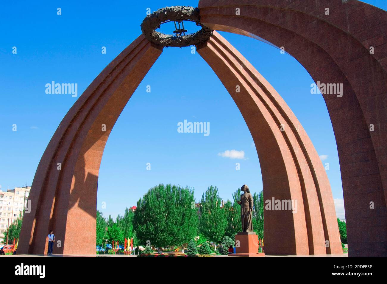 World War II Memorial, Kyrgyzstan, Kyrgyzstan, Second, yurt roof, stone ...