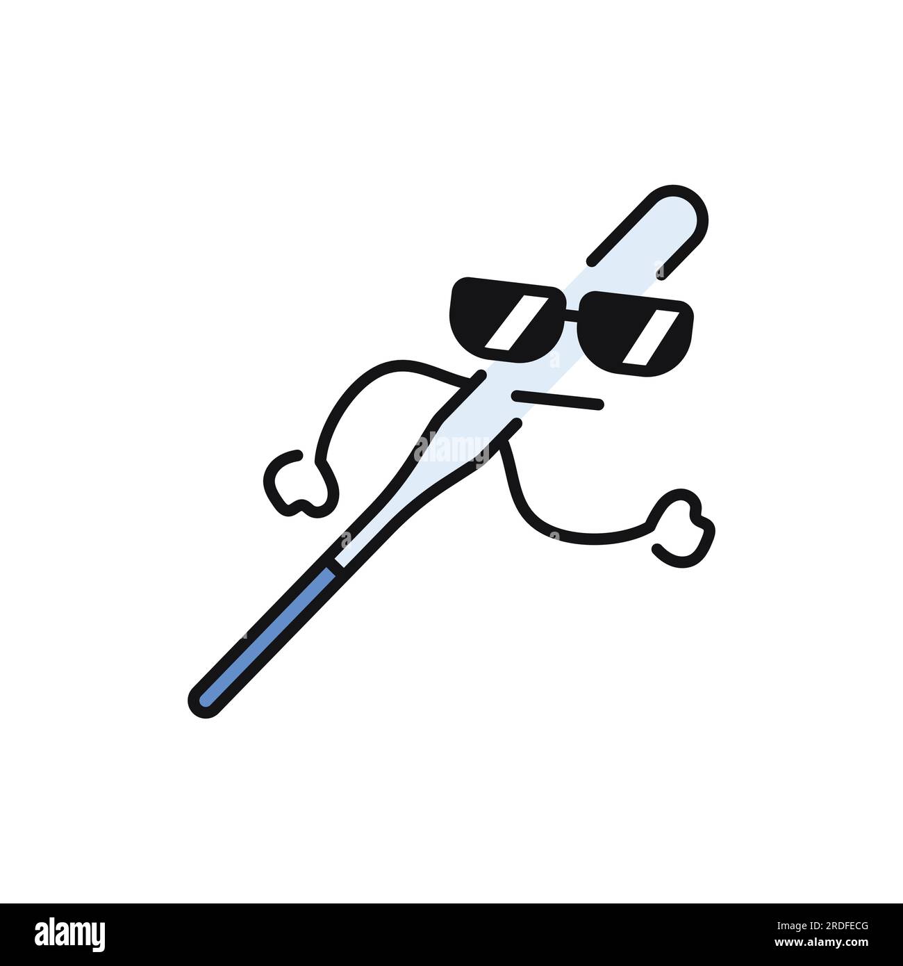 Funny cute happy softball bat black line icon. Kawaii character ...