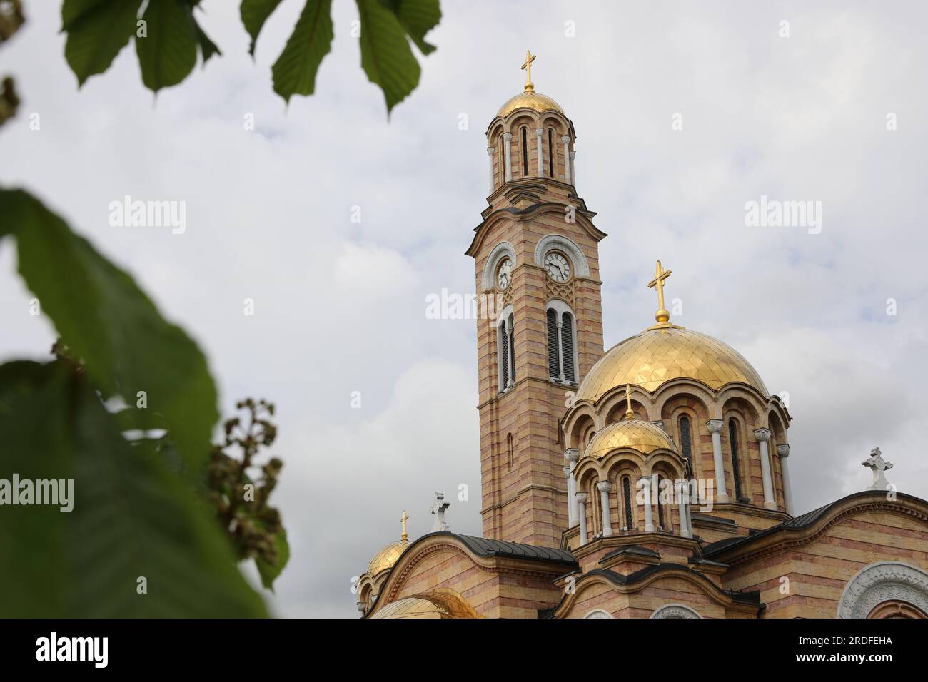 Orthodox Church's Exterior Charm in Banja Luka Stock Photo - Alamy