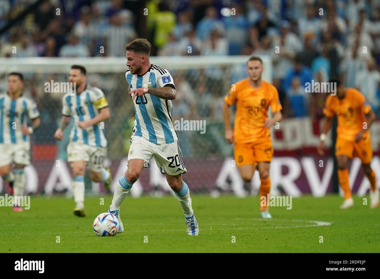 Lusail, Qatar, 10, December, 2022. Alexis Mac Allister from Argentina in action during the match ...