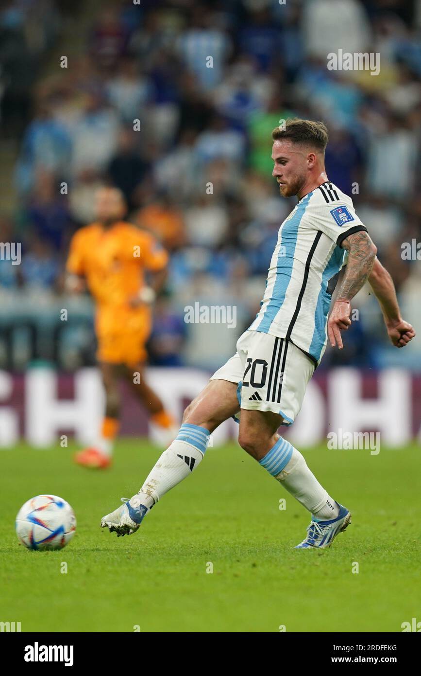 Lusail, Qatar, 10, December, 2022. Alexis Mac Allister from Argentina in action during the match ...