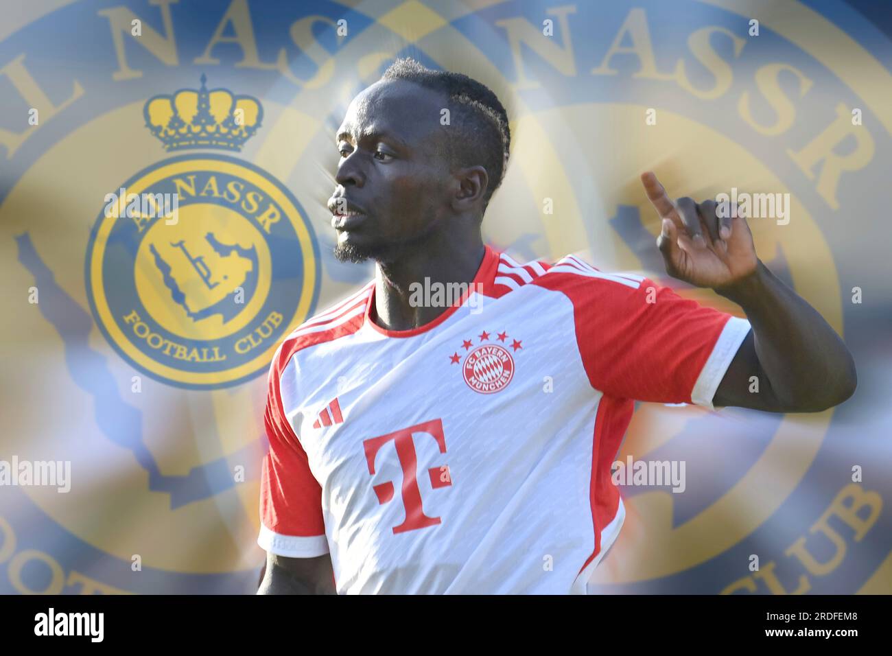 PHOTOMONTAGE. Sadio Manae before joining Saudi club Al-Nassr. ARCHIVE ...