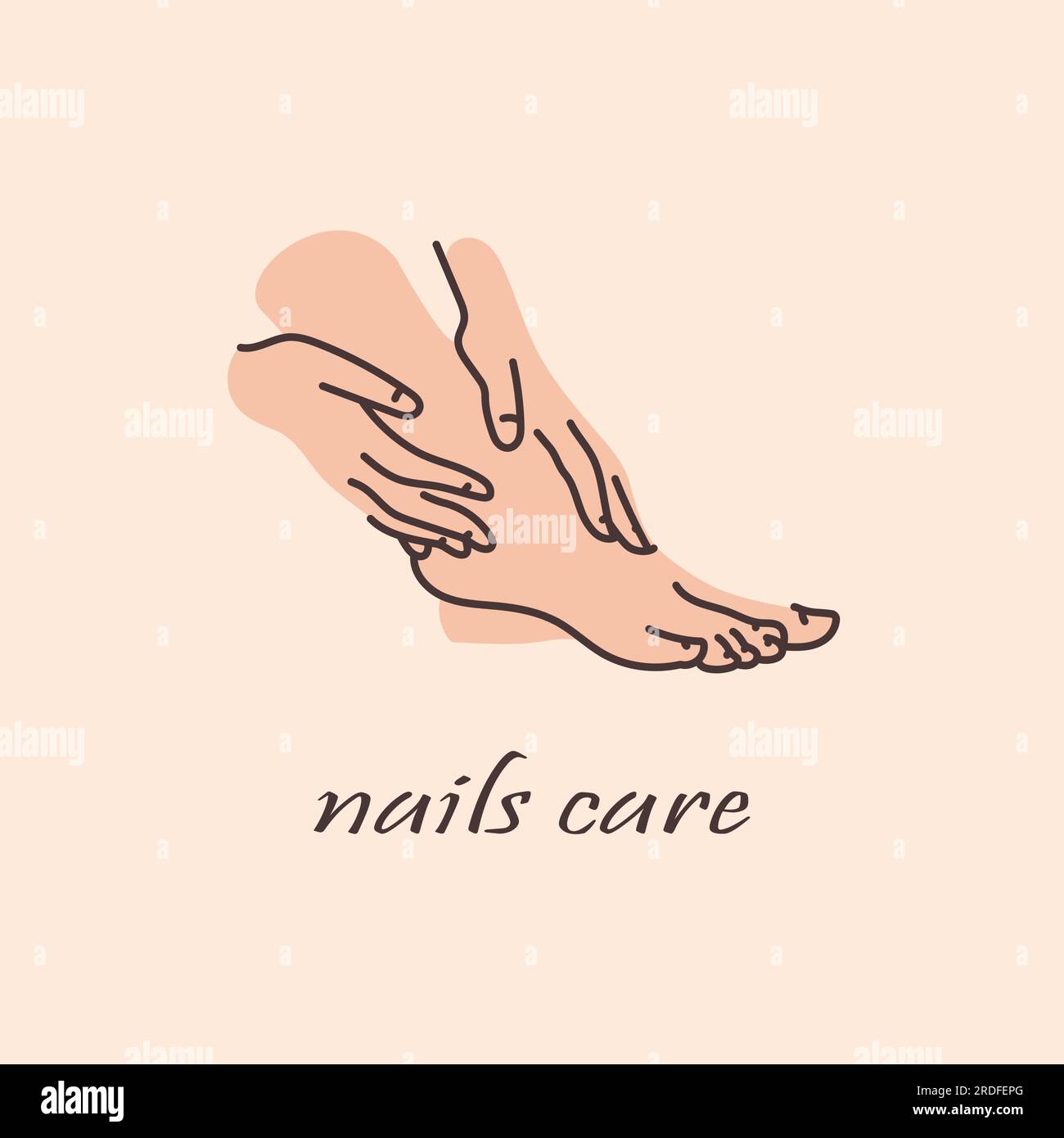 Womans nail Stock Vector Images - Alamy