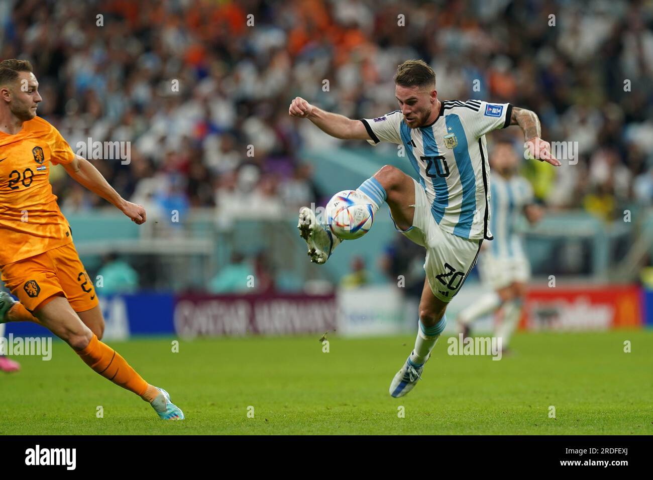 Lusail, Qatar, 10, December, 2022. Alexis Mac Allister from Argentina in action during the match ...
