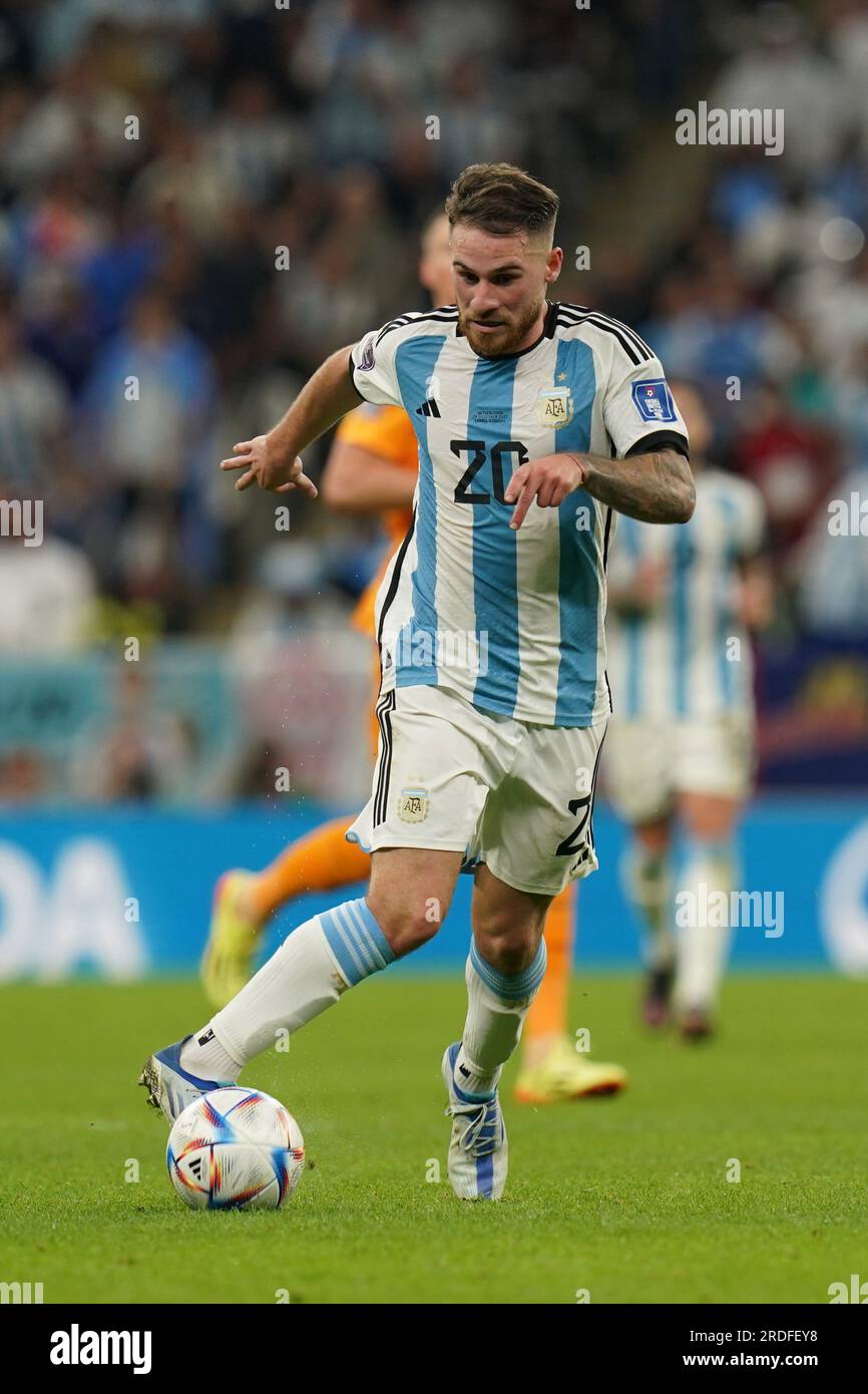 Lusail, Qatar, 10, December, 2022. Alexis Mac Allister from Argentina in action during the match ...