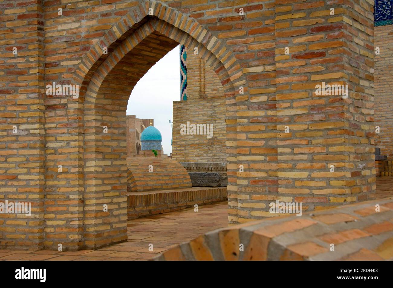 Stone wall with passageway, Kaffal Shashi Mausoleum, Tashkent ...