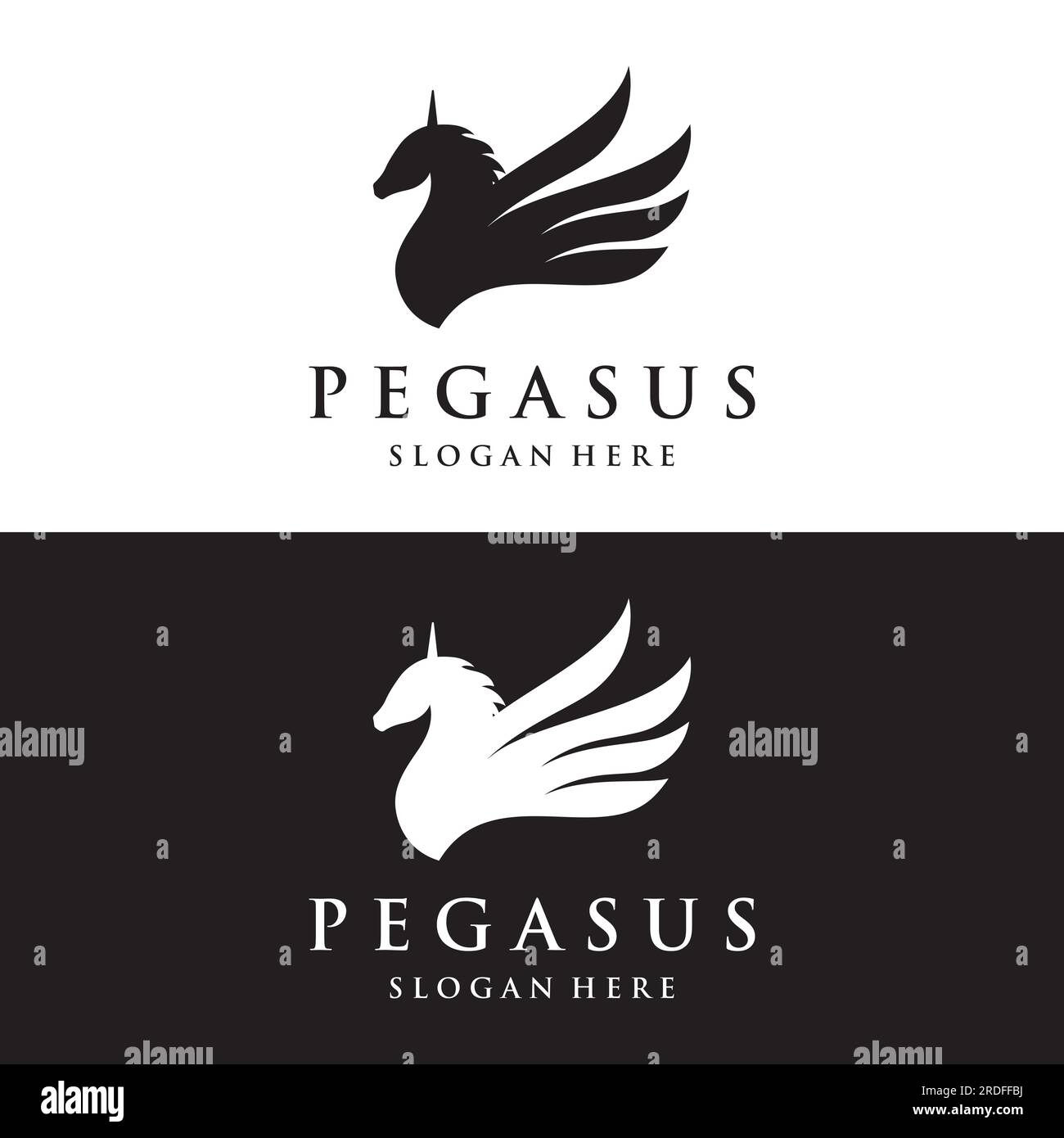 Forest pegasus Stock Vector Images - Alamy