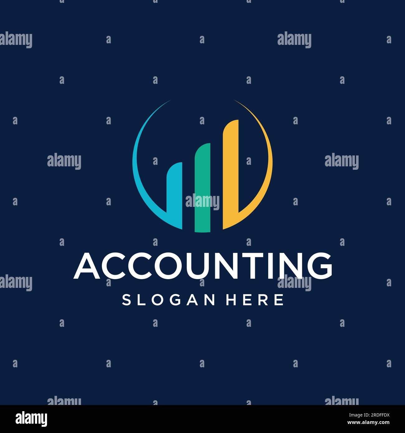 Financial accounting logo, with check mark for financial accounting ...
